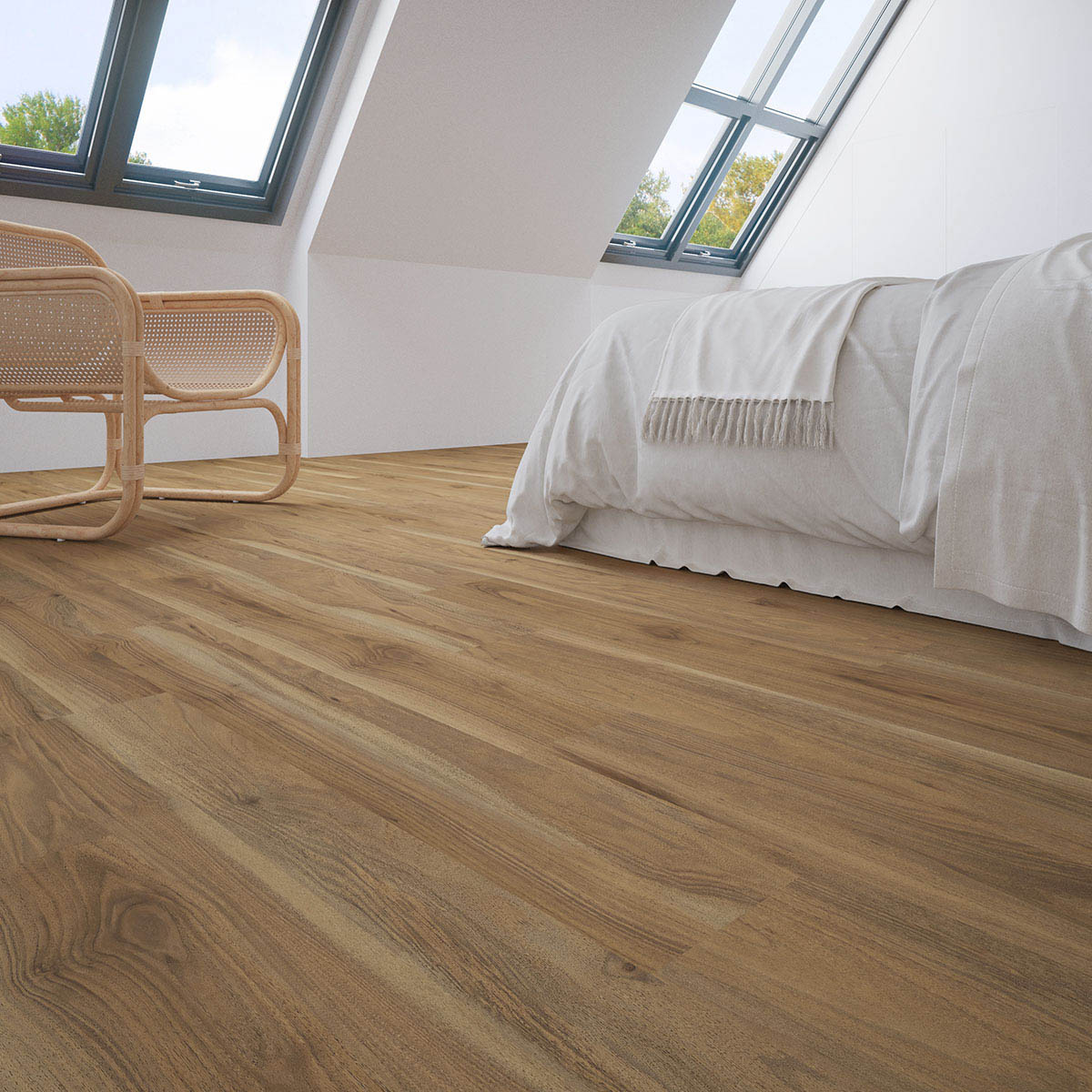Nogal Pisa de la colección Classic Line de suelo laminado AC5 - Decobraz