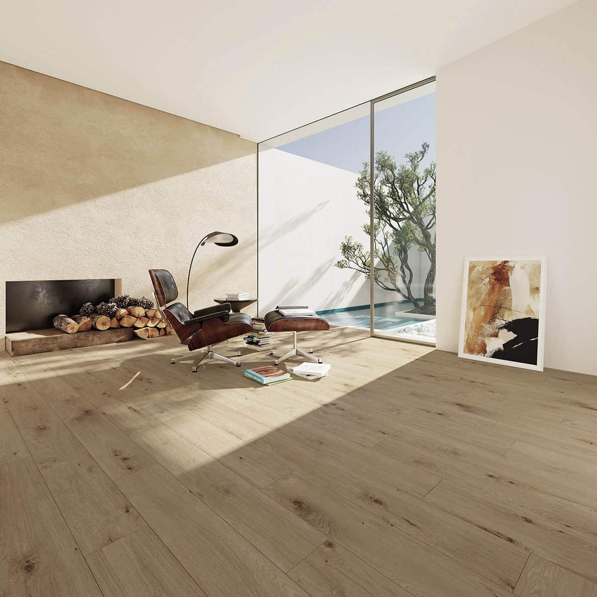 Roble Melbourne con bisel Suelo laminado AC5 de Intasa- Decobraz