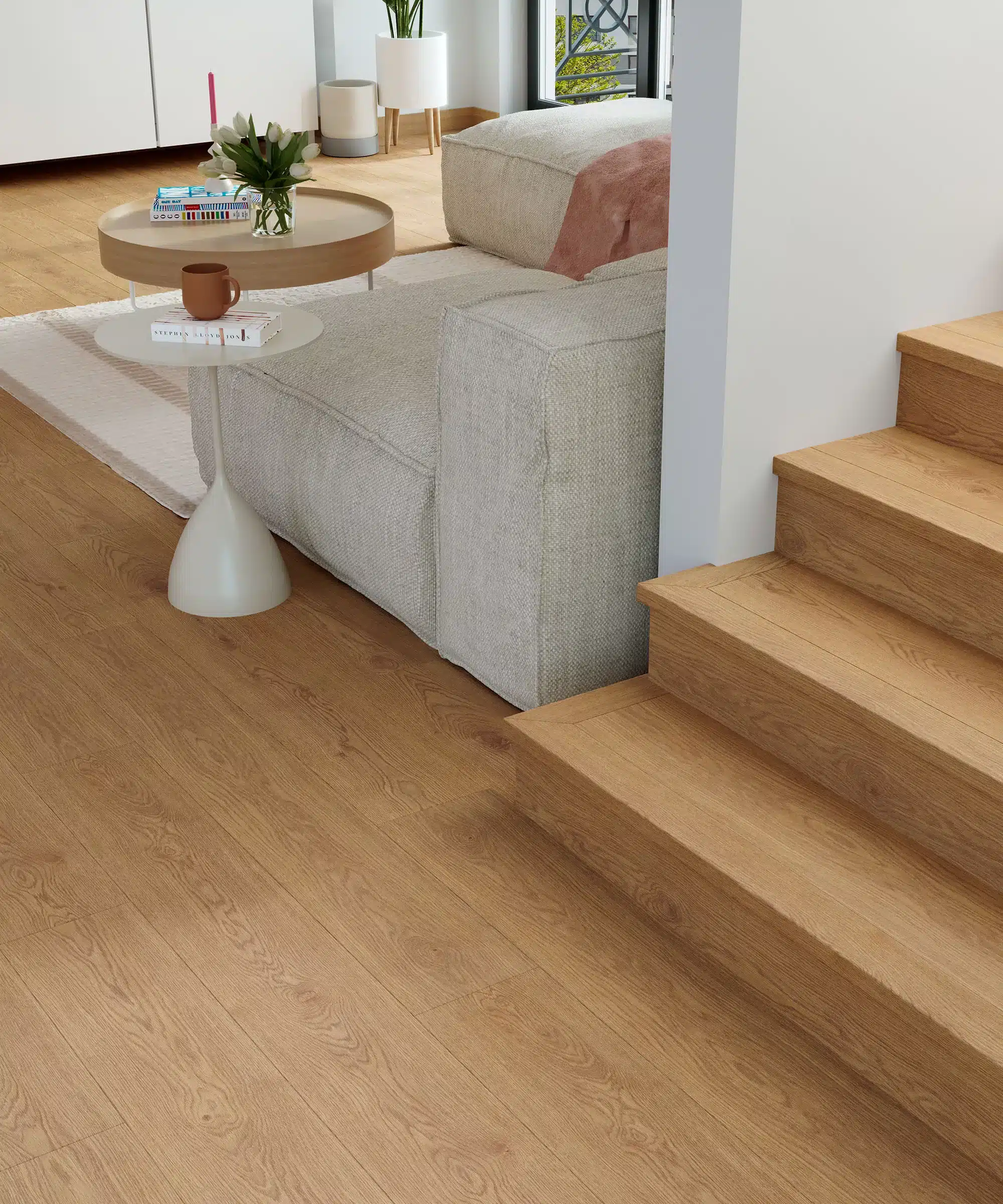 Suelo Laminado Finfloor Modelo Roble Ambar - Decobraz Distribuidor Oficial